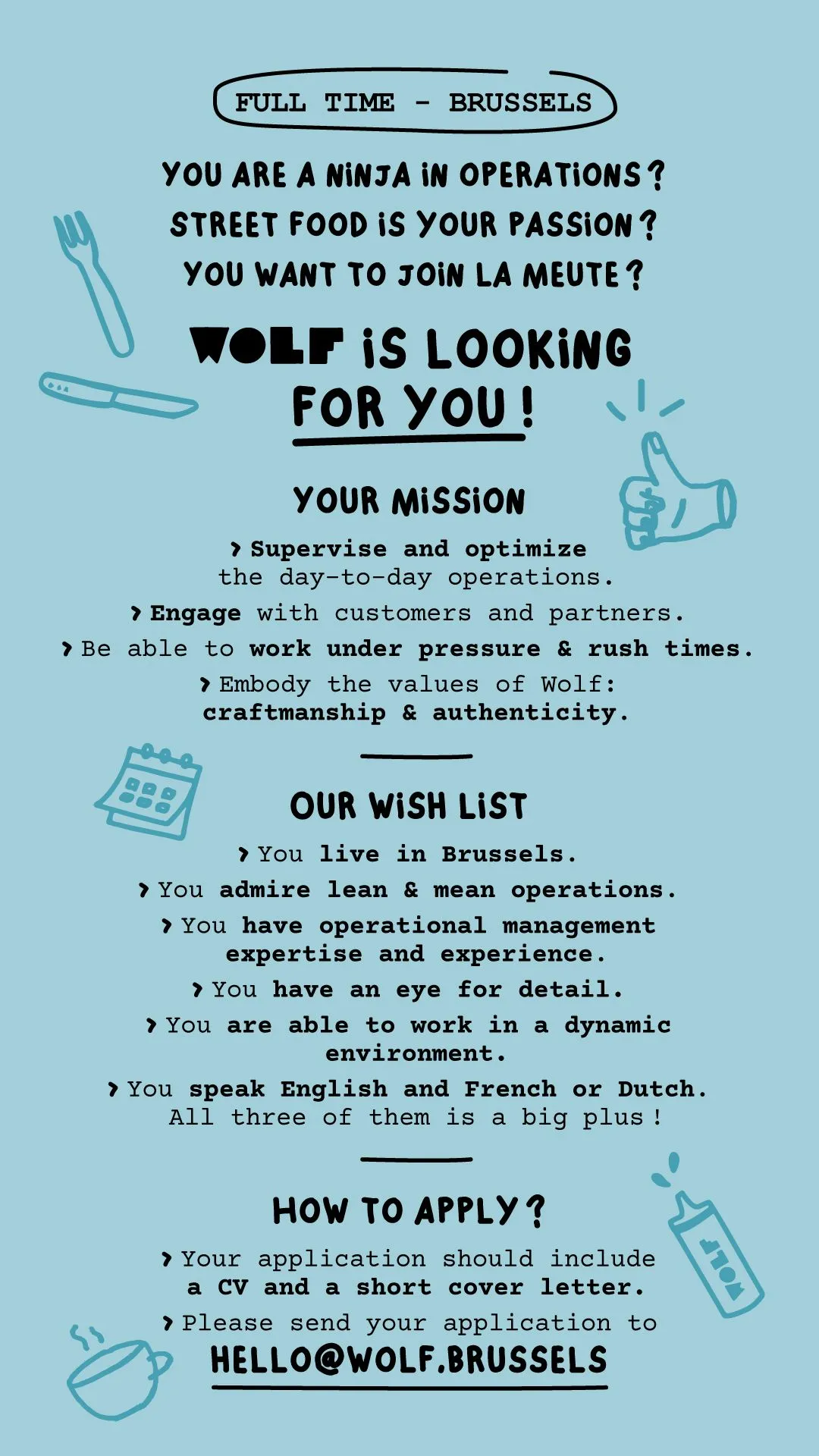 Mare - Wolf Sharing Food Market Brussels